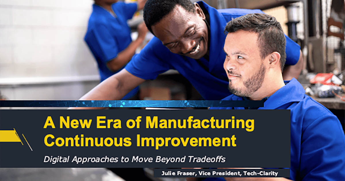 A New Era of Manufacturing Continuous Improvement - Tech-Clarity